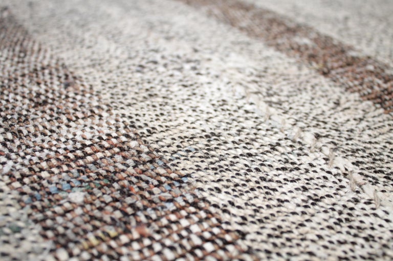 Custom Made Turkish Round Rug Cocktail Ottoman at 1stDibs