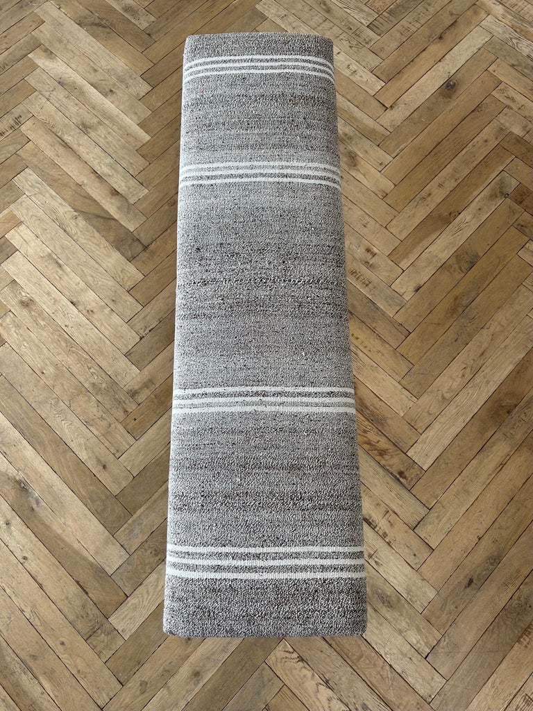 Custom Made Upholstered Bench Ottoman from Turkish Rug For Sale at 1stDibs