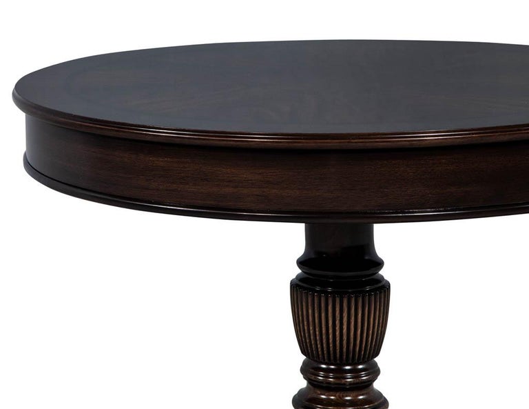 Custom Mahogany Round Focal Center Hall Foyer Table at 1stDibs | round ...