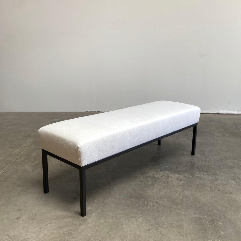 Custom Metal Base Ottoman for COM in a Bronze Finish Customize your ...