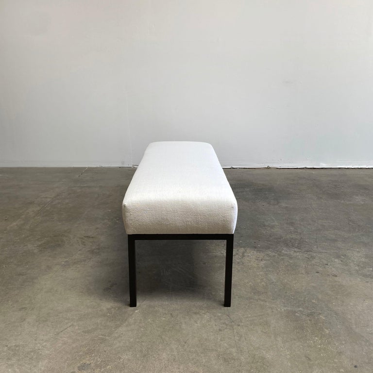 Custom Metal Base Ottoman for COM in a Bronze Finish Customize your ...