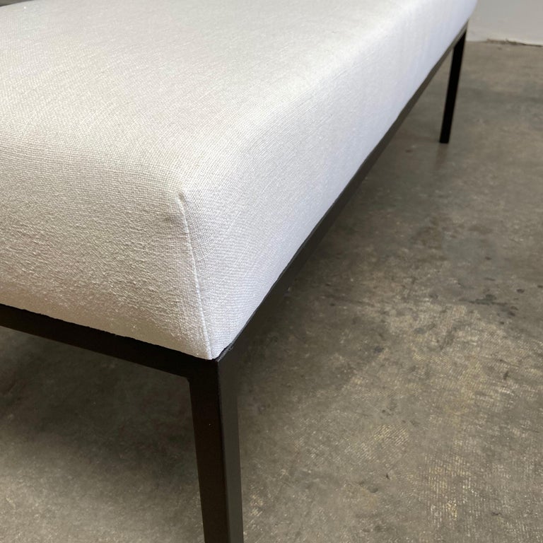 Custom Metal Base Ottoman for COM in a Bronze Finish Customize your ...