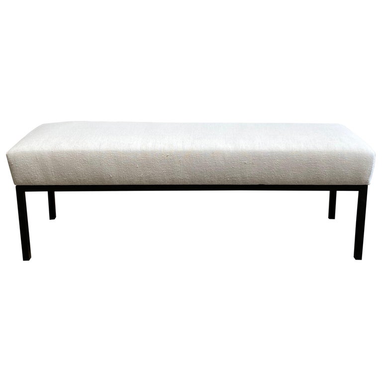 Custom Metal Base Ottoman for COM in a Bronze Finish Customize your ...