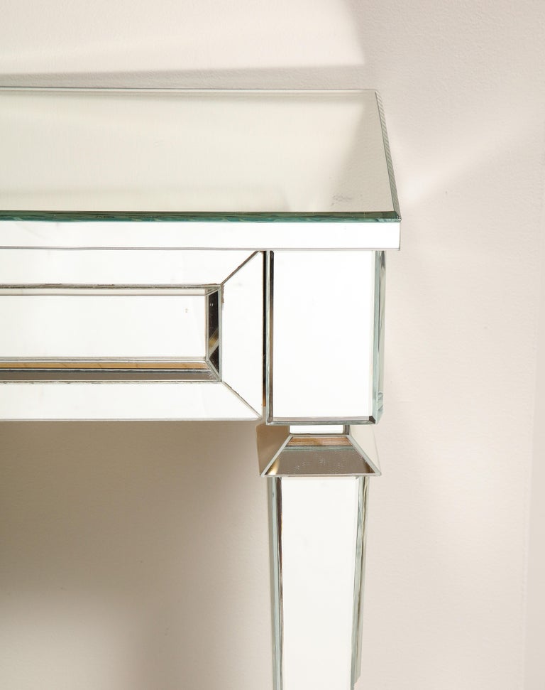 Neoclassical Style Mirrored Wall Mount Console For Sale at 1stDibs