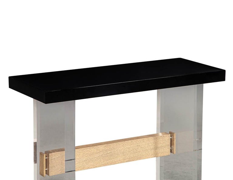 Custom Modern Acrylic Console Table by Carrocel For Sale at 1stDibs ...