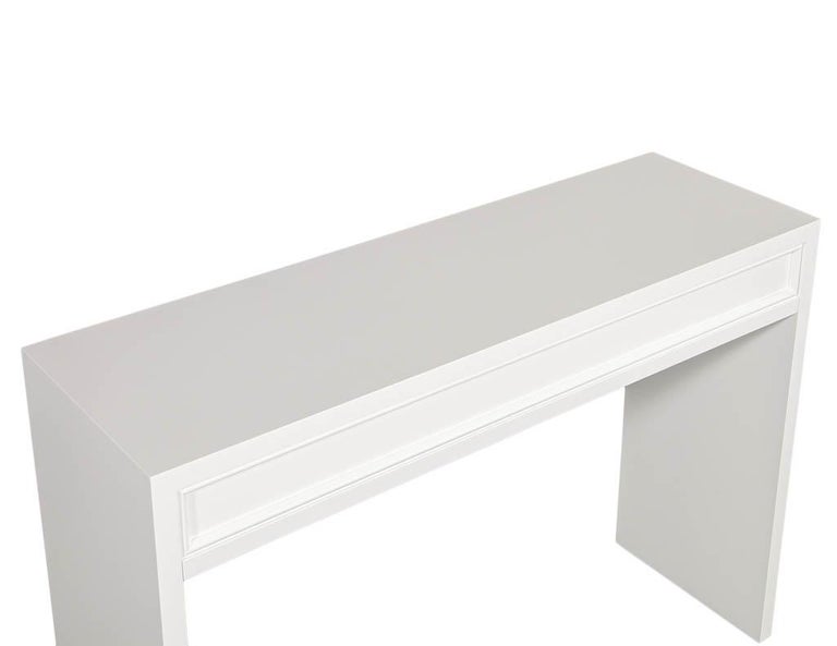 Custom Modern White Console Table For Sale at 1stDibs | white modern ...