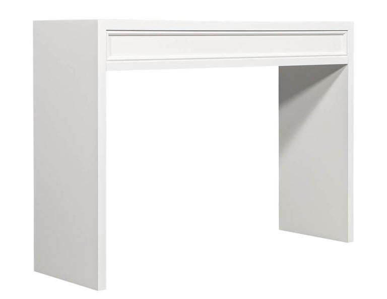 Custom Modern White Console Table For Sale at 1stDibs | white modern ...
