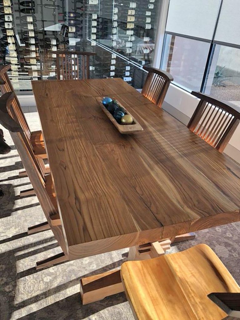 Custom Monkeypod Slab Dining Table at 1stDibs Custom Monkeypod Slab Dining Table at 1stDibs
