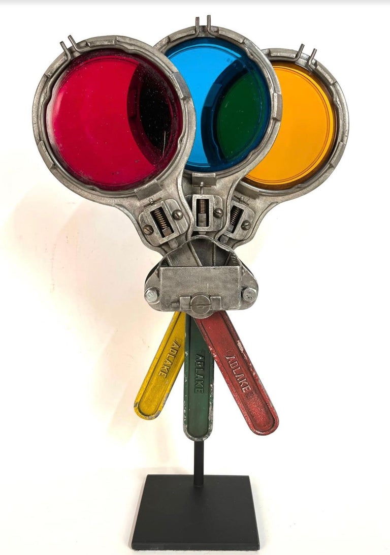Custom Mounted 1940's Rare Nyc Subway Signal Semaphore For Sale at 1stDibs