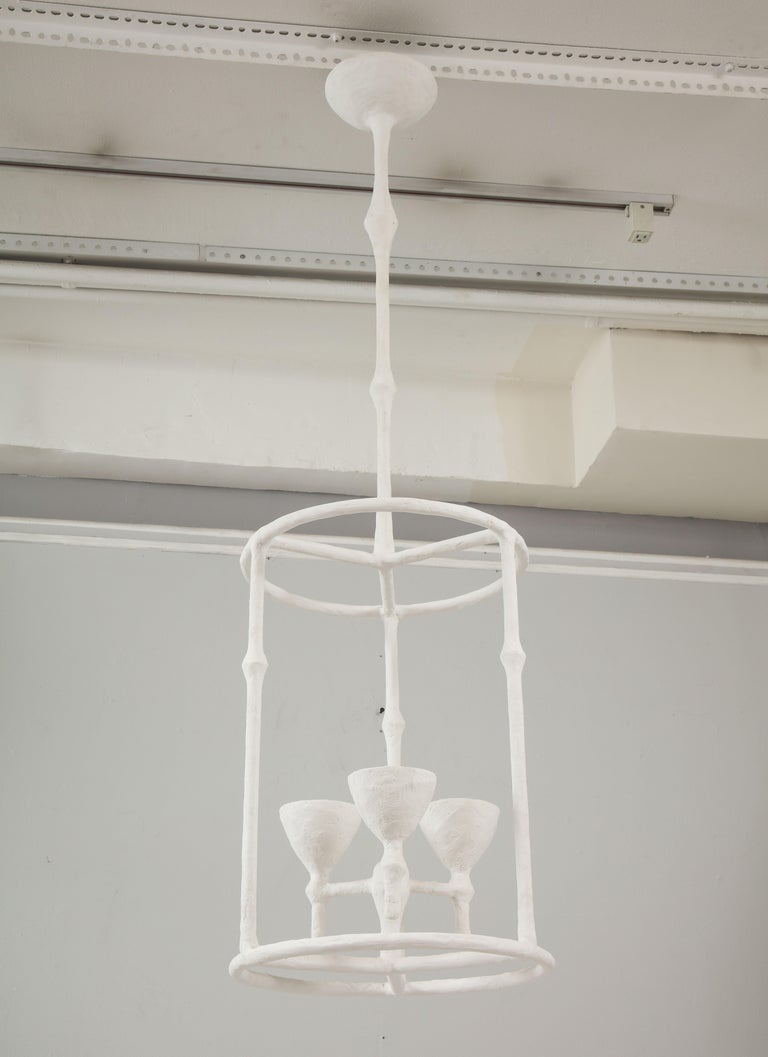Custom Plaster Alard Three-Light Fixture For Sale at 1stDibs | plaster ...