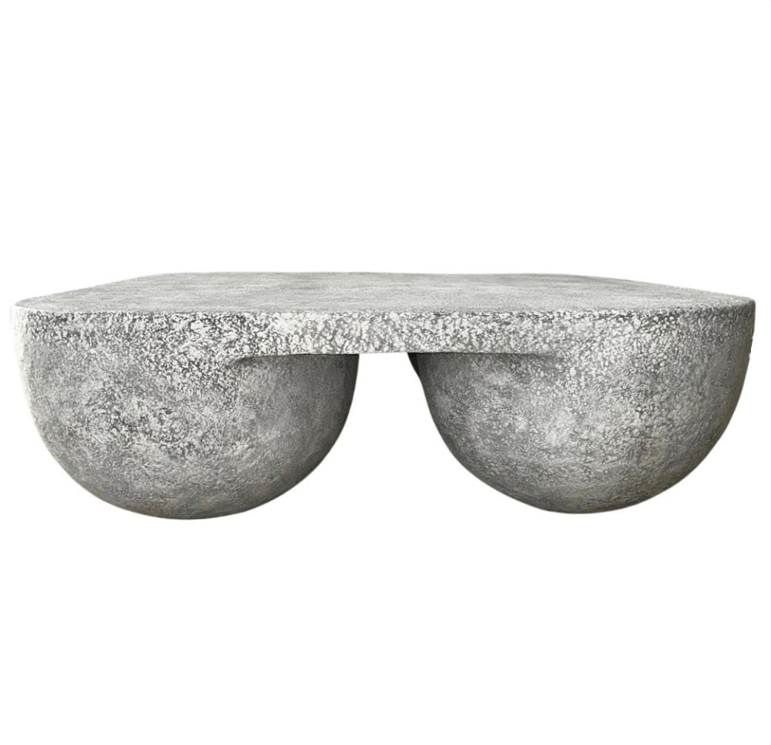 Custom Plaster Coffee Table For Sale at 1stDibs