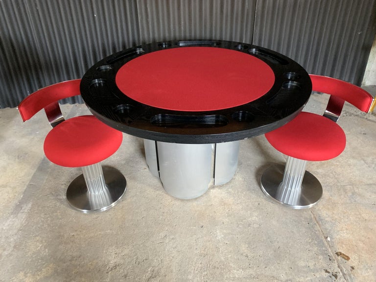 Custom Poker, Card Table, 1988 at 1stDibs | custom card table, custom ...