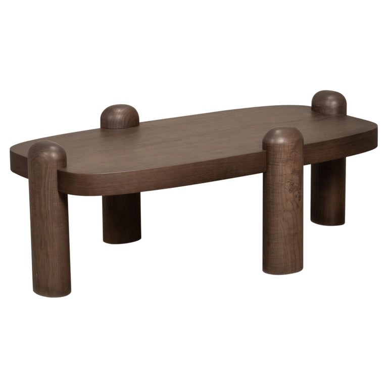 Custom Rectangular Coffee Table With Rounded Edges at 1stDibs