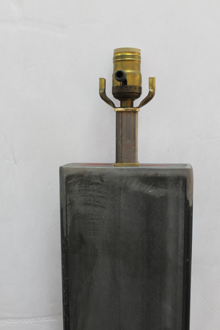 Custom Rectangular Steel Floor Lamp For Sale at 1stDibs