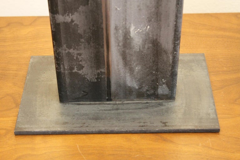 Custom Rectangular Steel Table Lamp, Medium Version For Sale at 1stDibs