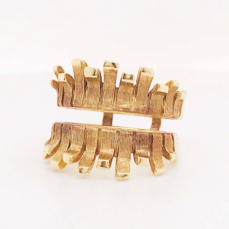 Custom Ring Enhancer 14 Karat Gold Organic, Ring Guard with Custom ...