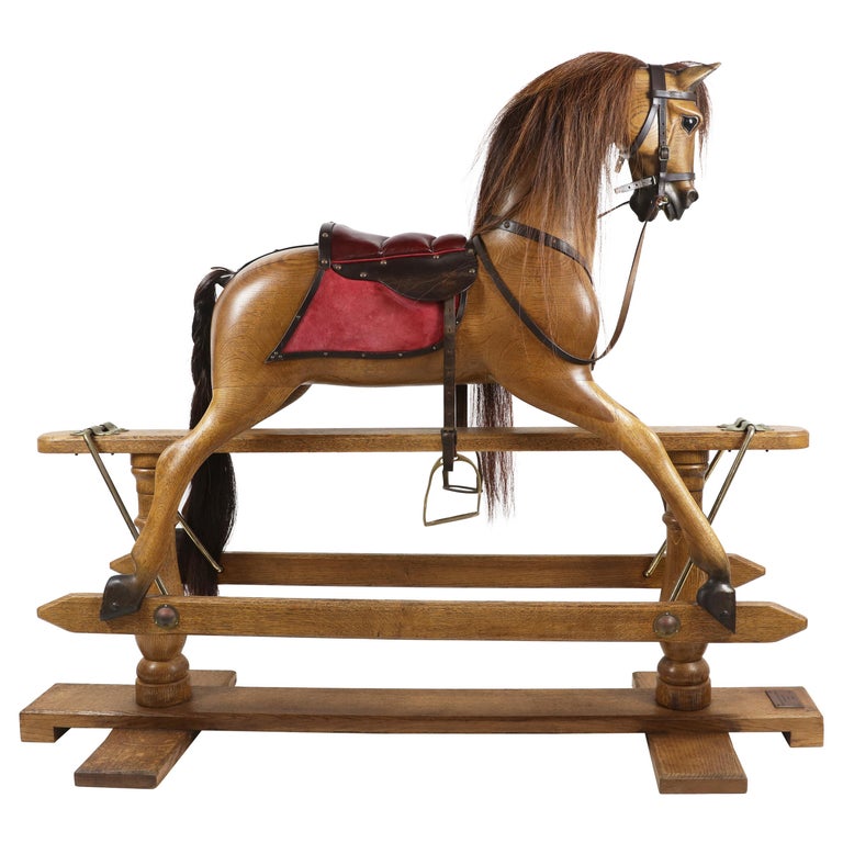 Custom Rocking Horse by Stevenson Brothers Appointed by Queen Elizabeth ...