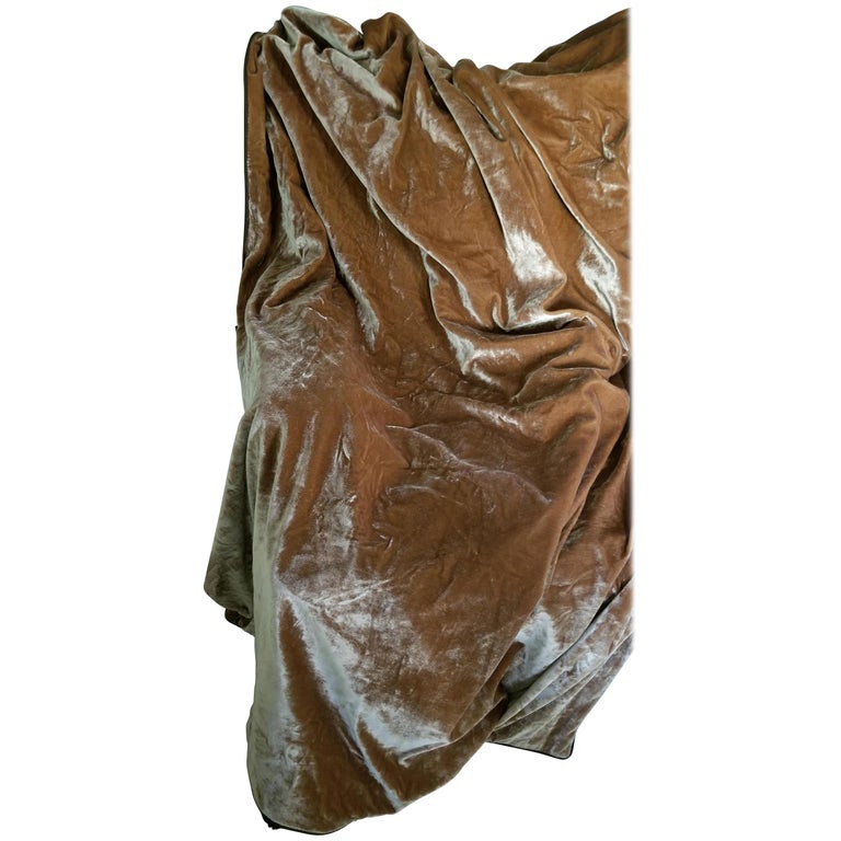 Custom Silk and Nubby Throw For Sale at 1stDibs