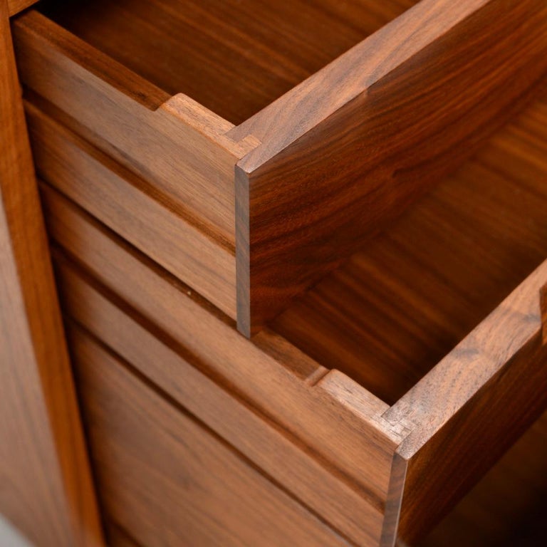 Nakashima Style Solid Walnut Live Edge Desk at 1stDibs