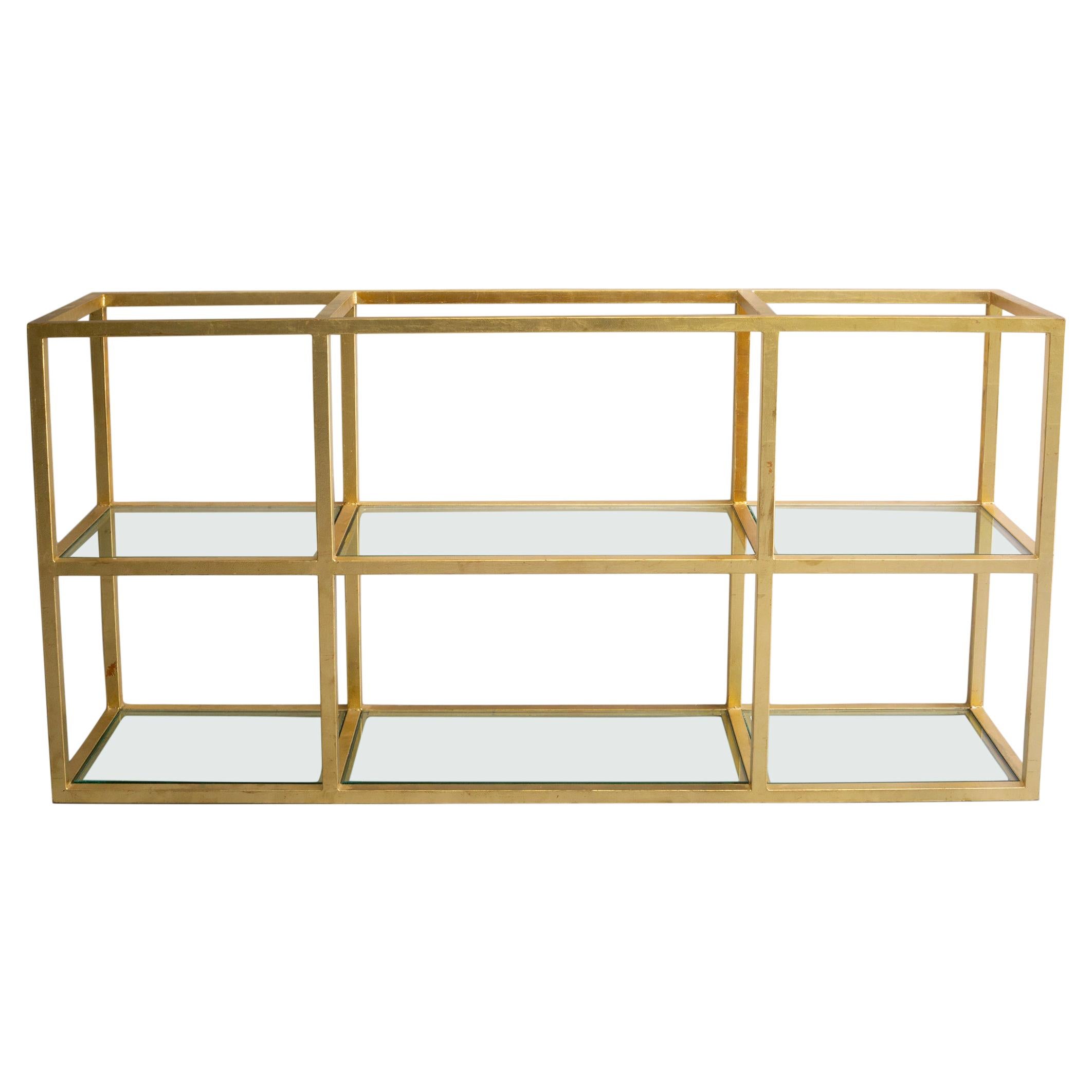 American Mid-Century Modern Floating Shelf Console at 1stDibs
