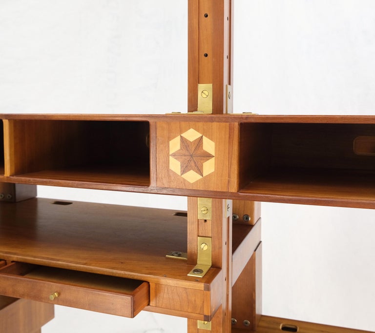 Custom Stereo Equipment Etagere Shelf W/ Sophisticated Concealed Chaise ...