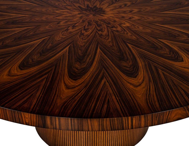 Custom Sunburst Modern Round Dining Table by Carrocel For Sale at ...