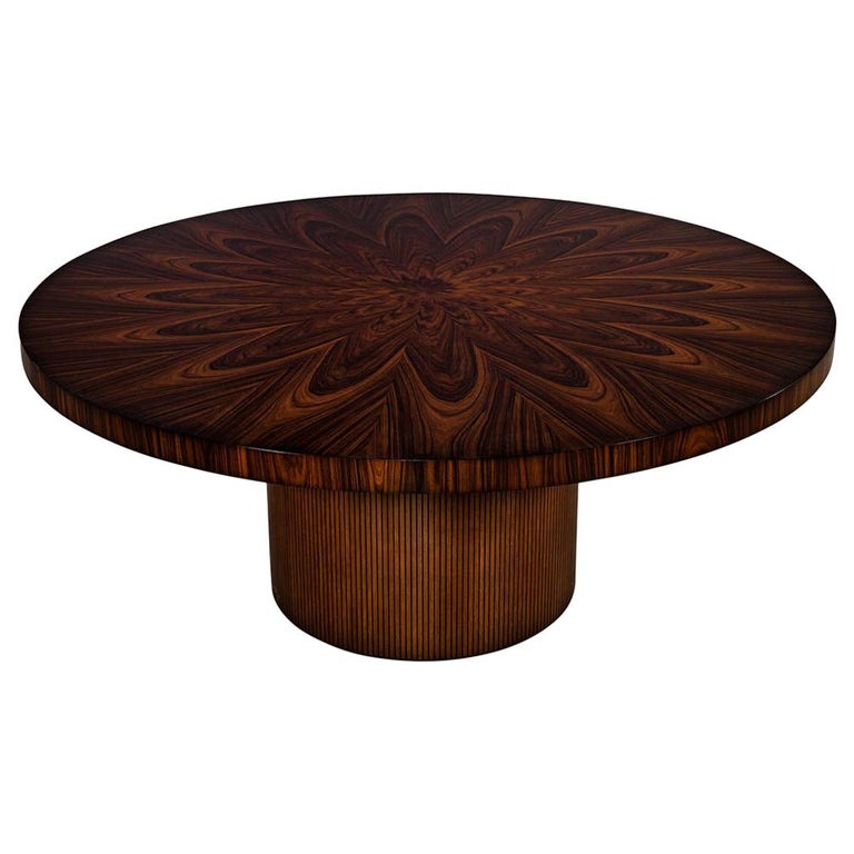 Custom Sunburst Modern Round Dining Table by Carrocel at 1stDibs ...