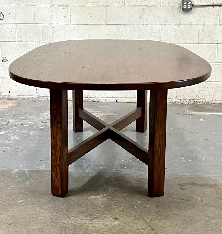 Custom Super Ellipse Dining Table made from White Oak For Sale at 1stDibs