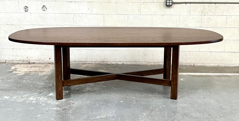 Custom Super Ellipse Dining Table made from White Oak For Sale at 1stDibs