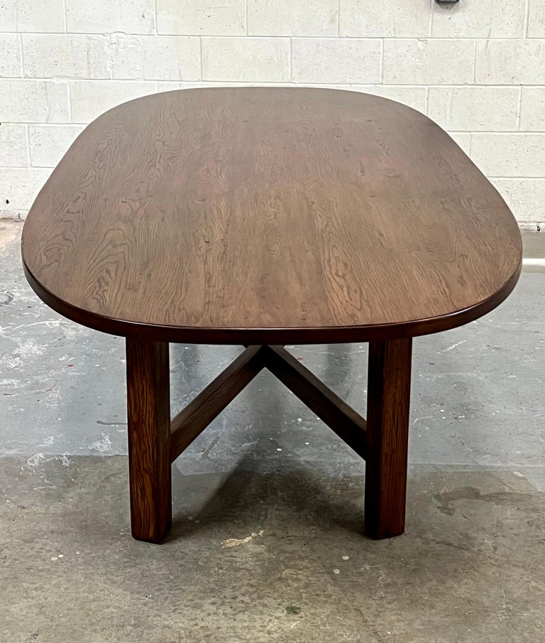 Custom Super Ellipse Dining Table made from White Oak For Sale at 1stDibs