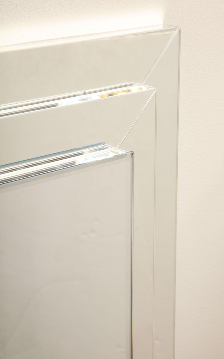 Custom Rectangle Stacked Mirror For Sale at 1stDibs