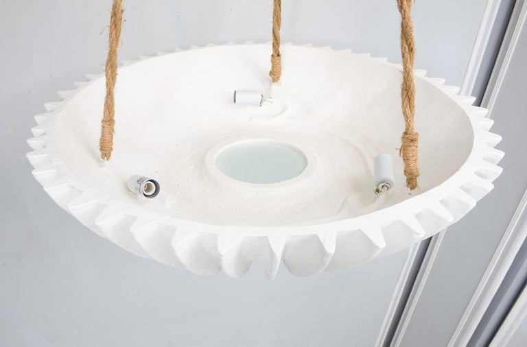 Custom Tournesol Plaster Lighting Fixture For Sale at 1stDibs