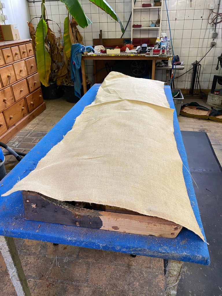 Custom Upholstered Dutch 1960's Sleeping Sofa in De Ploeg Steppe and ...