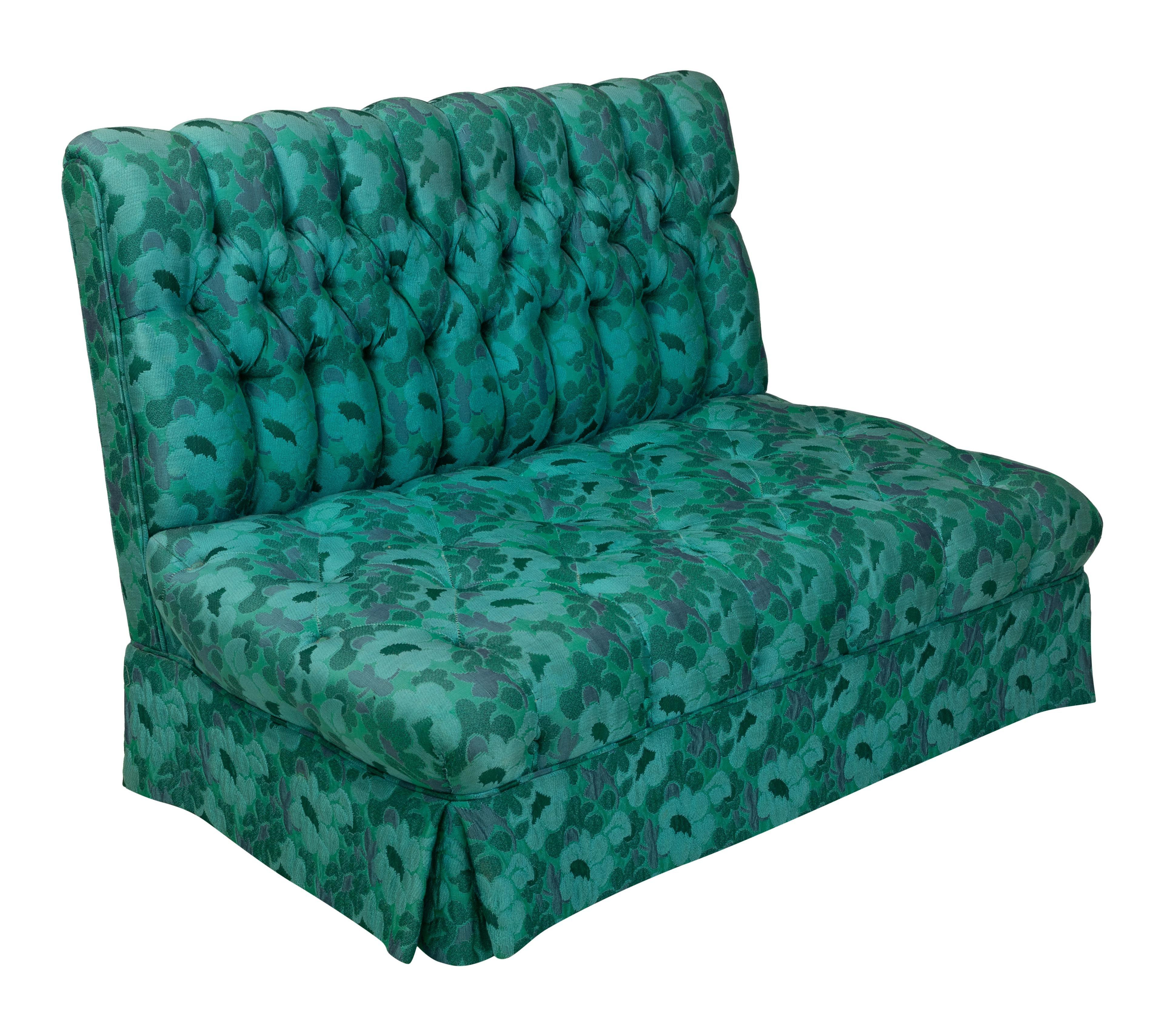 Custom Vintage Tufted Banquette at 1stDibs | vintage banquette