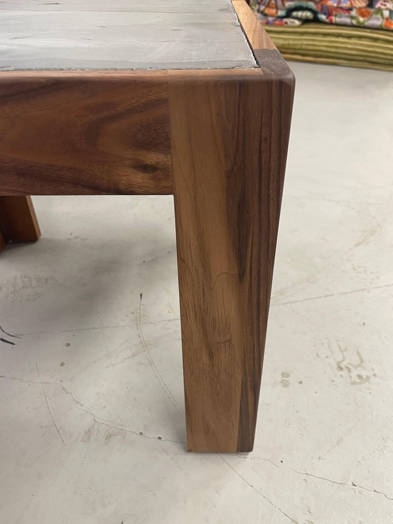 Custom Walnut and Slate Tables For Sale at 1stDibs