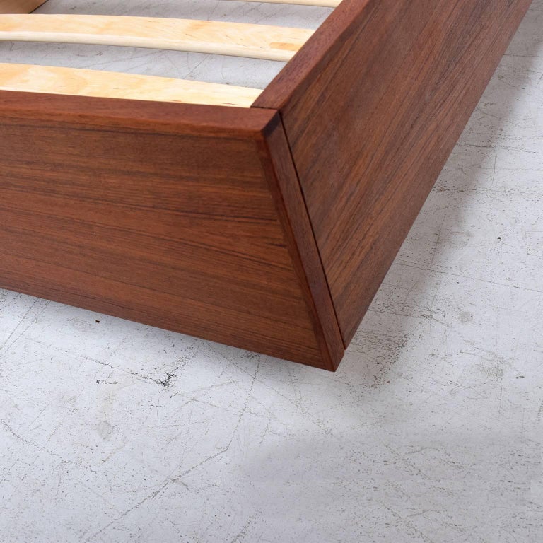 Custom Walnut Bed Made in California by Pablo Romo For Sale at 1stDibs ...