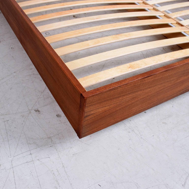 Custom Walnut Bed Made in California by Pablo Romo For Sale at 1stDibs ...