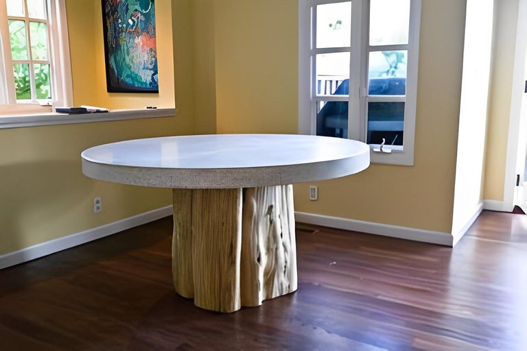 Customizable Concrete Dining or Coffee Table Tops with Botanical ...