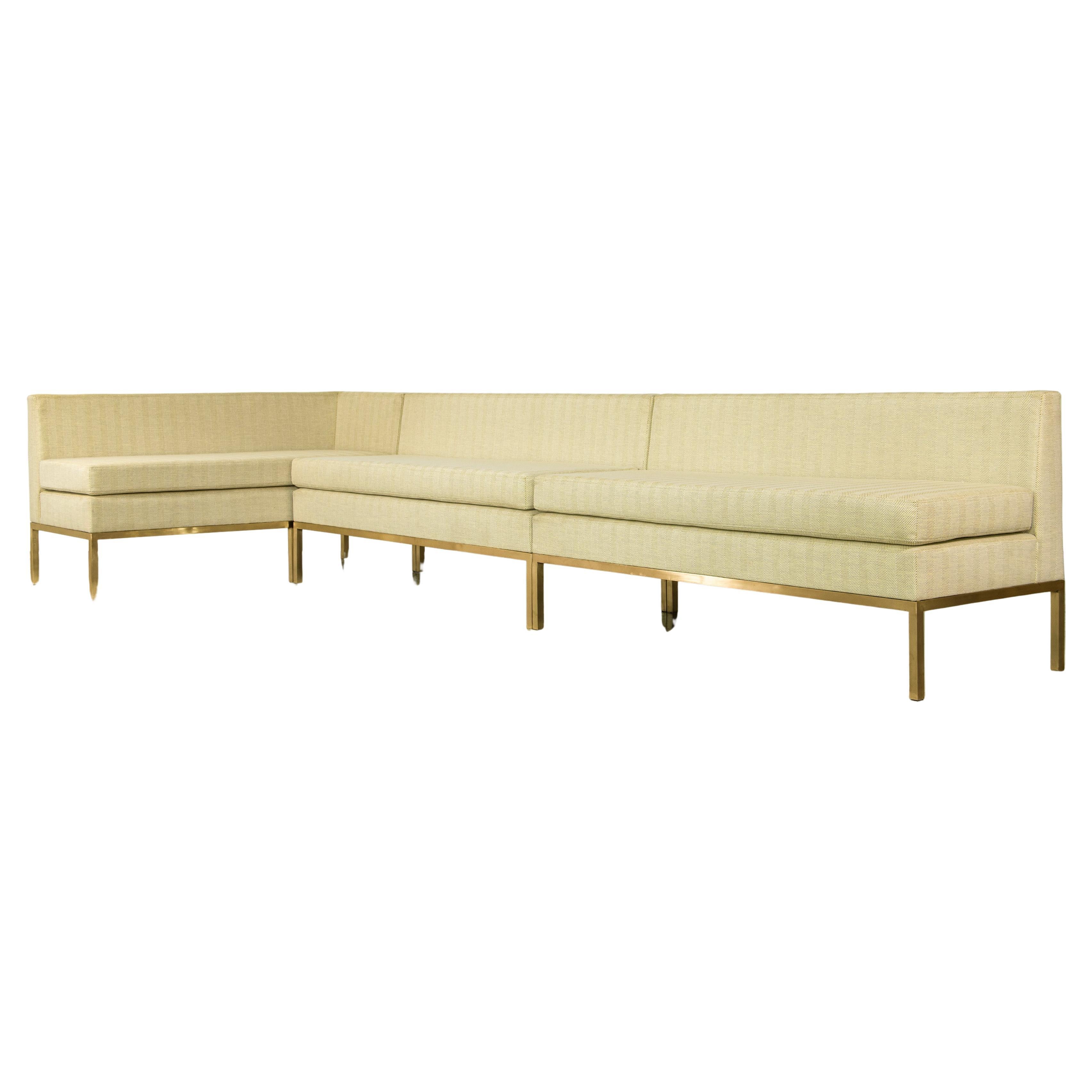 Customizable Dining Banquette or Settee in Bronze and COM from ...