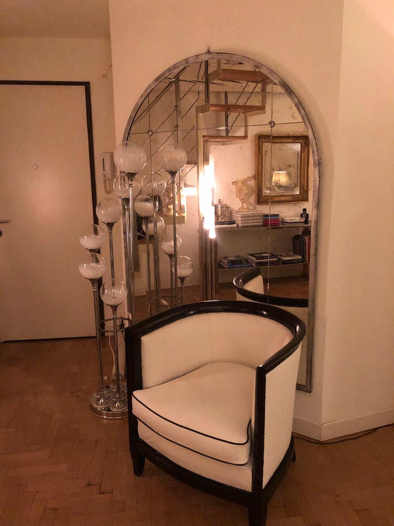 Customizable Industrial Style Window Pane Silver Distressed Iron look ...