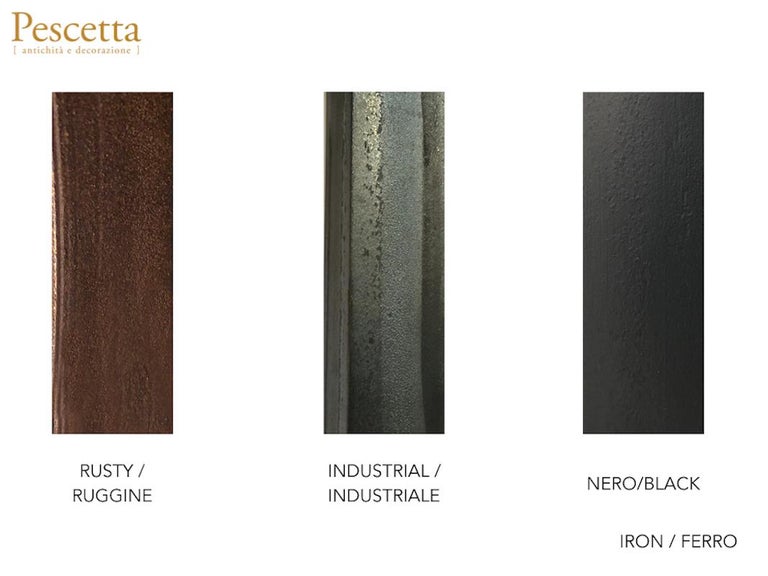 Customizable Industrial Style Window Pane Silver Distressed Iron look ...