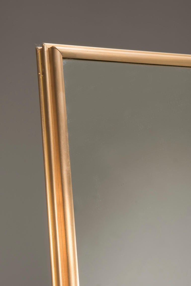 Customizable Made to Measure Brass Frame Vertical Glass Panels Mirror ...