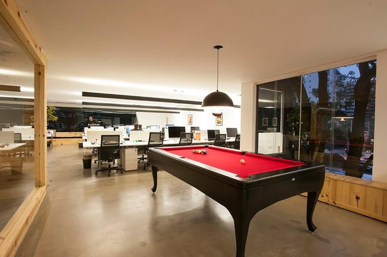 Customizable Modern Pool Table in White Lacquer For Sale at 1stDibs ...