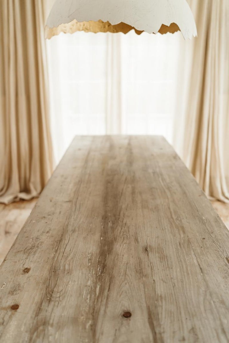 customized pine xl dining/conference table For Sale at 1stDibs