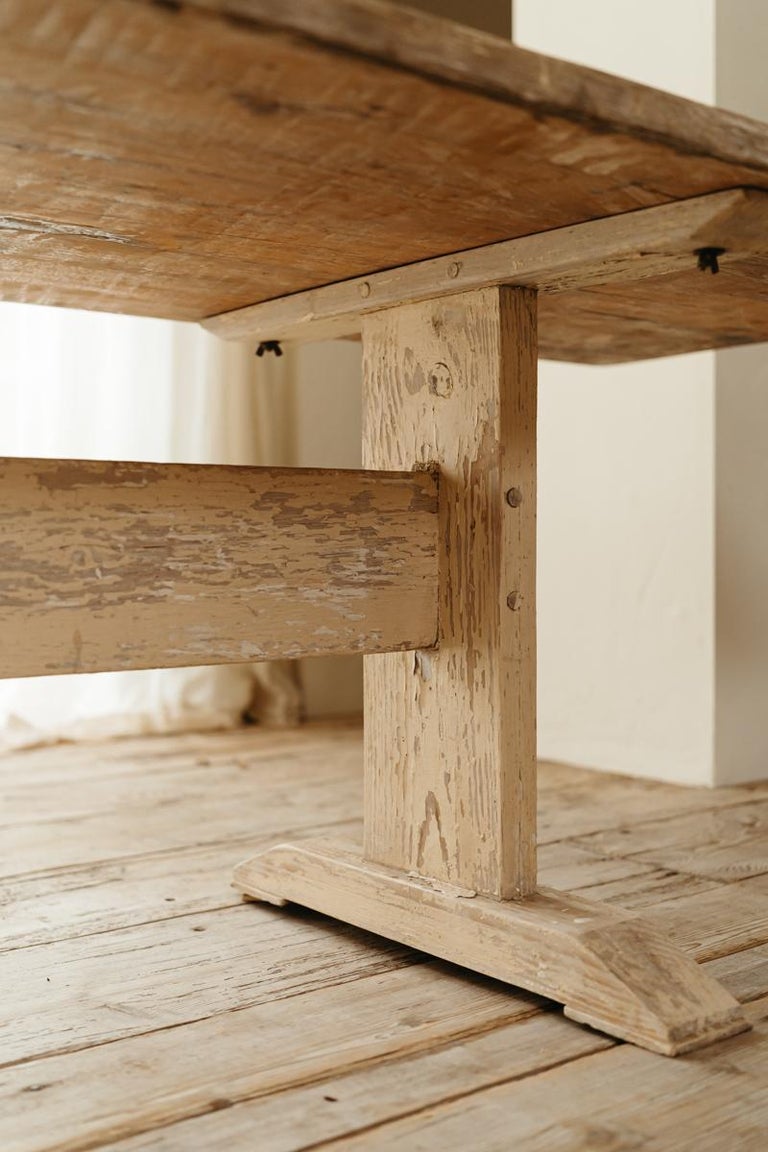 customized pine xl dining/conference table For Sale at 1stDibs