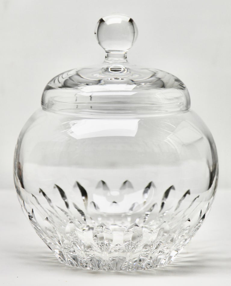 Cut Clear Crystal Large Punch Bowl Belgium For Sale at 1stDibs
