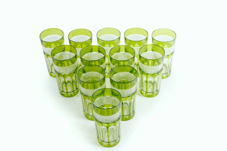 Cut Crystal Barware Tableware Service For Twelve For Sale At 1stdibs