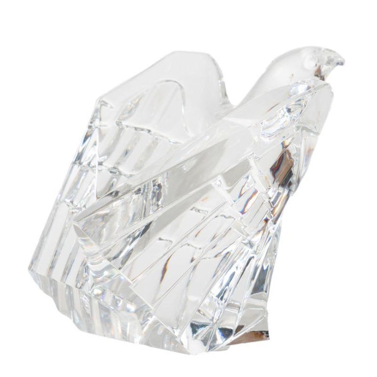 Cut Glass Eagle Figurine by Donald Pollard for Steuben For Sale at 1stDibs