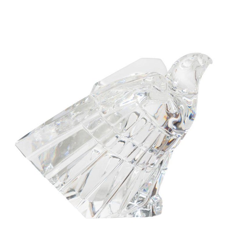 Cut Glass Eagle Figurine by Donald Pollard for Steuben For Sale at 1stDibs