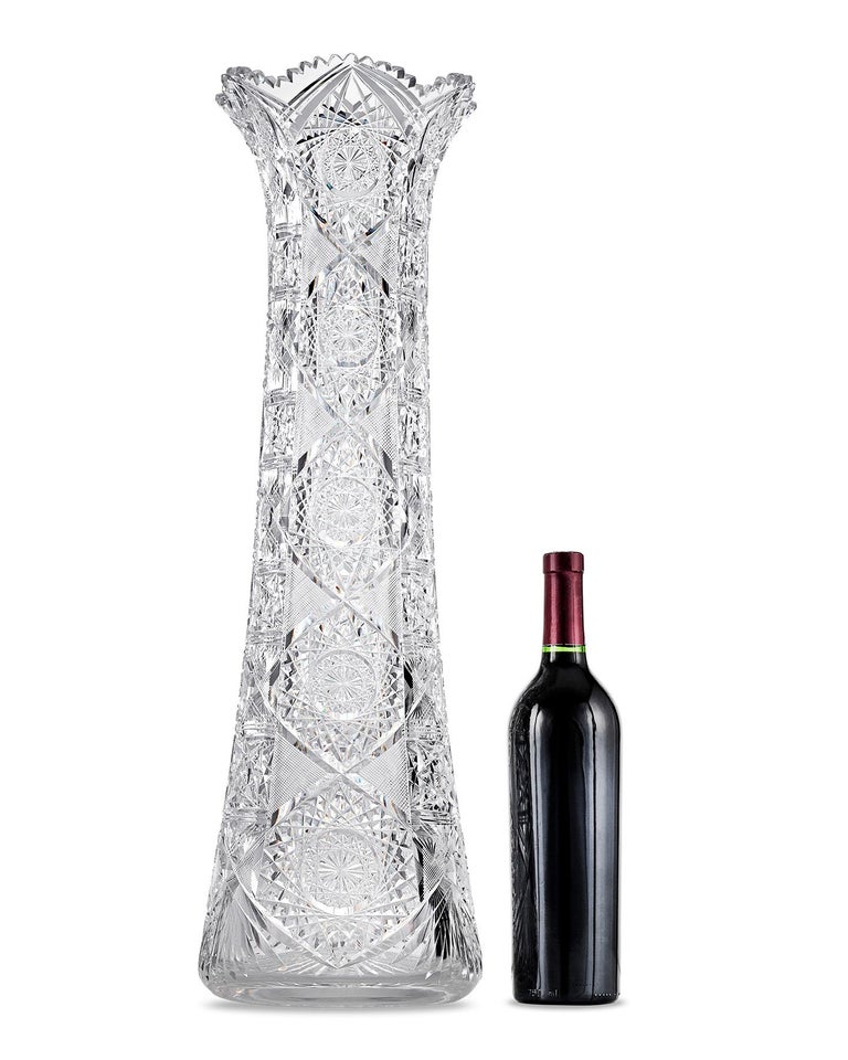 Cut Glass Monarch Vase by J. Hoare and Co. at 1stDibs | j hoare cut ...